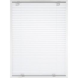 Gardinia Dachfensterplissee blickdicht ohne Bohren verspannt passend f&uuml;r Velux Dachfenster, in Crush-Optik wei&szlig; Obermaterial: 100% Polyester 100cm, 