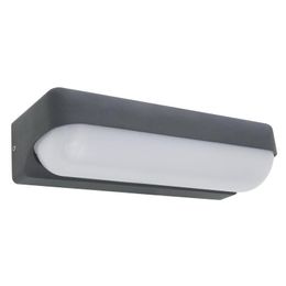 Globo LIGHTING LED Au&szlig;en-Wandleuchte &raquo;HONNA&laquo; LED-Modul 1 Stk. Warmwei&szlig; Au&szlig;enlampe/Lichtschein: abw&auml;rts/ IP54/3000K/anthrazit grau 1 Stk.