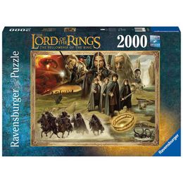 Ravensburger Puzzle &raquo;Herr der Ringe, The Fellowship of the Ring&laquo; Made in Germany braun Pappe Einheitsgr&ouml;&szlig;e