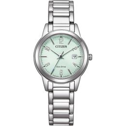 Citizen Damen Solaruhr Armbanduhr, Damenuhr, Edelstahlarmband, Datum silber Einheitsgr&ouml;&szlig;e