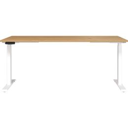 Germania Schreibtisch &raquo;Jet&laquo; moderne Farbvariationen, Breite 120/140/160/180 cm, Made in Germany wei&szlig; B/H/T: 180cm x 72cm x 80cm, Gestellfarbe wei&szlig;