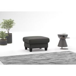 OTTO home Polsterhocker &raquo;Varese&laquo; Kreuznaht in beige schwarz B/H/T: 77cm x 49cm x 67cm, NaturLEDER ,mit Stauraum