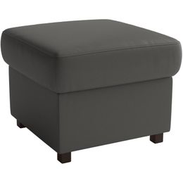 Sit & More sit&more Polsterhocker &raquo;Montego&laquo; grau B/H/T: 58cm x 46cm x 58cm, NaturLEDER