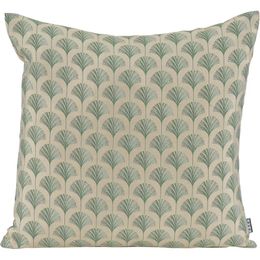 HOCK Dekokissen &raquo;Erny&laquo; Sofakissen inkl. F&uuml;llung, 50x50cm, Dekokissen, Gingko-Muster Obermaterial: 100% Polyester. F&uuml;llung: 100% Polyester B/L: 50cm x 50cm,