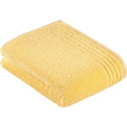Vossen Badetuch &raquo;Vienna Style Supersoft&laquo; Supersoft Baumwolle gelb Walkfrottee, Baumwolle B/L: 67cmx140cm, 1 Stk., 1 Badetuch (67x140cm), Walkfrottee