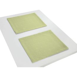 Adam Platzset &raquo;Graphic Ventus Light&laquo; gr&uuml;n Obermaterial: 100% Baumwolle B/L: 30cm x 40cm, 2 Stk., Bio-Baumwolle, eckig