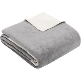 s.Oliver Wohndecke &raquo;Kuscheldecke s.Oliver&laquo; mit abstraktem Design grau Baumwolle, Polyacryl, Polyester B/L: 150cm x 200cm