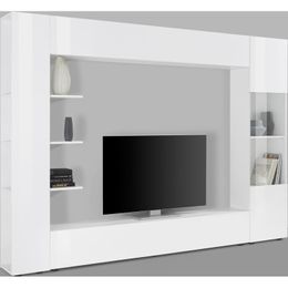 OTTO home Wohnwand &raquo;Sorano&laquo; Set, 4 Stk. tlg. wei&szlig; Einheitsgr&ouml;&szlig;e