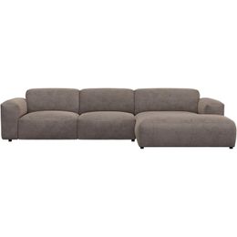FLEXLUX Ecksofa &raquo;Lucera bequem und komfortabel durch hochwertigen Sitzaufbau, L-Form&laquo; modern & anschmiegsam, Kaltschaum, Stahl-Wellenunterfederung 