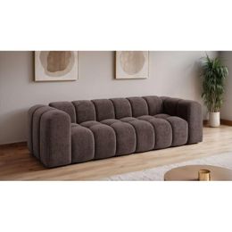 OTTO home Big-Sofa &raquo;KALLIE Design-Sofa mit Steppung, Bubble-Optik, Breite 248 cm&laquo; Wellenunterfederung, hoher Sitzkomfort und modernes Design 100% 