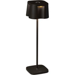 Konstsmide LED Tischleuchte &raquo;Nice&laquo; LED-Modul 2 Stk. Warmwei&szlig; Nice LED USB-Tischleuchte, Farbtemperatur, dimmba schwarz &Oslash; 10cm H: 36cm, 2 Stk.