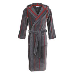 Carl Ross Herrenbademantel &raquo;530300&laquo; 1 Stk. Langform grau Velours 48/50