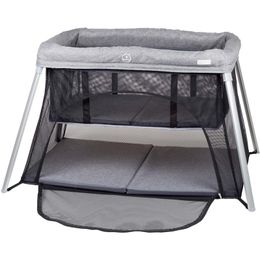 BABYGO Baby-Reisebett &raquo;Dreams II, grey&laquo; faltbar grau Liegefl&auml;che B/L: 50cm x 80cm, kein H&auml;rtegrad Baby-Reisebett