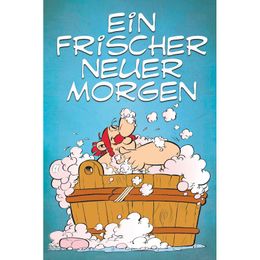 LuckyLinde Leinwandbild &raquo;Obelix Ein frischer neuer Morgen&laquo; Fantasy Figuren Film Filmfiguren 1 Stk. tlg. Canvasbild Wanddeko Bild zum Film "Kampf der 
