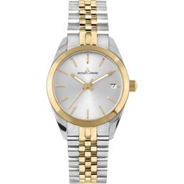 Jacques Lemans Damen Quarzuhr &raquo;Derby&laquo; Armbanduhr, Damenuhr, Edelstahlarmband, analog, Tag Einheitsgr&ouml;&szlig;e