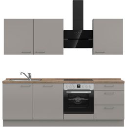 Nobilia K&uuml;chenzeile &raquo;"Laser II", NEU: individuell anpassbar mit gratis Profi-Beratung&laquo; vormontiert, 240 cm breit, optional mit verschiedenen E‐Ger&auml;te-