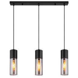 Globo LIGHTING H&auml;ngeleuchte &raquo;ANNIKA&laquo; E27 1 Stk. H&auml;ngelampe/Pendelleuchte/Esszimmer/Wohnzimmer/Esstisch schwarz 1 Stk.