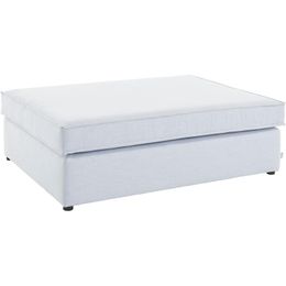 OTTO home Polsterhocker &raquo;Enid&laquo; einzeln stellbar oder als Teil eines Modulsofas, fester Sitzkomfort silber Baumwollmix (60% Baumwolle/40% Leinen);