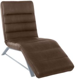 W.Schillig Relaxliege &raquo;daily dreams&laquo; Funktionsliege wahlweise mit Motor, Gestell matt, Breite 65 cm braun Longlife Xtra-Leder Z59: Glattleder mit 