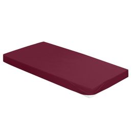 Irisette Spannbettlaken &raquo;Kuschel Jersey Spannbettlaken Vesuv&laquo; mit Rundumgummizug rot Jersey, Obermaterial: 100% Baumwolle B/L: 200cm, 1 Stk., Jersey, 140-