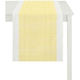 Apelt Tischl&auml;ufer &raquo;3033 Loft Bambusmatte&laquo; gelb Polyester, Viskose B/L: 48cm x 140cm, 1 Stk., rechteckig