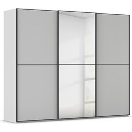 Rauch Schwebet&uuml;renschrank &raquo;Kleiderschrank Schrank Garderobe Schlafzimmerschrank SCALE-DUO&laquo; edle zweigeteilte T&uuml;ren, Spiegel und 3 Zierleisten MADE IN 