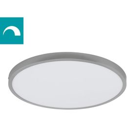 Eglo Aufbauleuchte &raquo;FUEVA 1&laquo; LED-Board 1 Stk. Neutralwei&szlig; schlankes Design, nur 3 cm hoch, Durchm. 50 cm silber 1, &Oslash; 50cm H: 3cm, 1 Stk.
