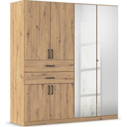 Rauch Dreht&uuml;renschrank &raquo;Maika&laquo; mit Spiegel, 2 Schubladen, in verschiedenen Breiten, H&ouml;hen und Farben braun Holzwerkstoff B/H/T: 181cm x 197cm x 54cm