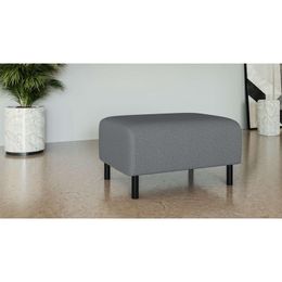 Home Affaire Polsterhocker &raquo;Glandine&laquo; grau 100% Polyester B/H/T: 70cm x 44cm x 50cm, Struktur
