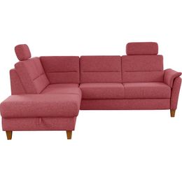 Home Affaire Ecksofa &raquo;Palmera L-Form, B: 236 cm&laquo; optional Schlaffunktion & Bettkasten, Federkern lila 100% Polyester;Struktur (100% Polyester);Luxus-