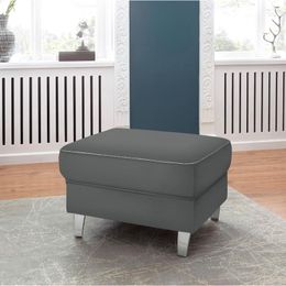 Sit & More sit&more Hocker &raquo;Texel&laquo; grau Kunstleder SOFTLUX ;Luxus-Microfaser ALTARA NUBUCK (100% Polyester);Struktur (100% Polyester) B/H/T: 75cm x 47cm x 63cm, 