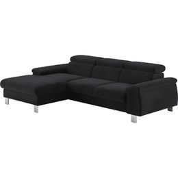 COTTA Ecksofa &raquo;Komaris L-Form, B: 244 cm&laquo; mit Kopfteilverstellung, optional Schlaffunktion, Bettkasten & Licht 88% POLYESTER (PES) 12% POLYAMID (PA) B
