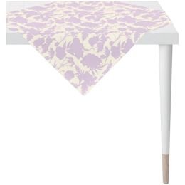 Apelt Tischdecke &raquo;7002&laquo; Sommerbl&uuml;ten all-over lila Obermaterial: 75% Baumwolle, 25% Polyester B/L: 88cm x 88cm, 1 Stk.