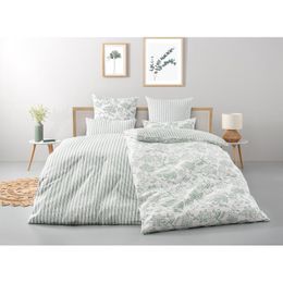 OTTO home Bettw&auml;sche &raquo;Nordby&laquo; 2 Stk. Bettw&auml;sche aus Baumwolle, skandinavisches Design, ab Gr&ouml;&szlig;e 135x200 cm Seersucker, Obermaterial: 100% Baumwolle B/