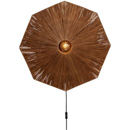 GOOD&MOJO Wandleuchte &raquo;Panama&laquo; E27 Warmwei&szlig; braun 1, &Oslash; 65cm