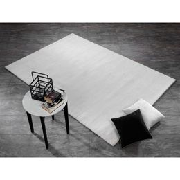 OCI DIE TEPPICHMARKE Wollteppich &raquo;Vinciano Uni&laquo; rechteckig 20 mm H&ouml;he reine Wolle, handgekn&uuml;pft, echter Nepal, Wohnzimmer wei&szlig; Wolle B : 70cm 1 Stk., 