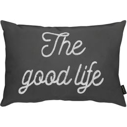Apelt Dekokissen &raquo;Good&laquo; grau Obermaterial: 100% Polyester. F&uuml;llung: 100% Polyester B/L: 35cm x 50cm, 1 Stk.