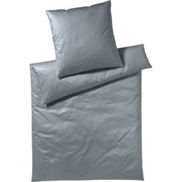 Elegante Bettw&auml;sche &raquo;Solid Jersey&laquo; 2 Stk. angenehmes Hautgef&uuml;hl grau Mako-Jersey, Obermaterial: 100% Baumwolle B/L: 135cm x 200cm, 1 Stk., 1 Stk., Mako-Jersey,