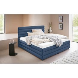 LeGer Home by Lena Gercke Polsterbett &raquo;Maylis&laquo; wahlweise mit und ohne Matratze und Lattenrost, auch in 200cm Breite blau 100% Polyester Liegefl&auml;che 