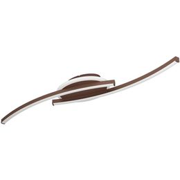 Eglo Deckenleuchte &raquo;Lungolago Deckenlampe, B&uuml;rolampe Decke aus Metall, Flurlampe, Lampe&laquo; LED-Modul 1 Stk. Neutralwei&szlig; Wand-/Deckenleuchte - L74 x B14 