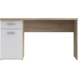 FORTE Schreibtisch &raquo;Tempra&laquo; wei&szlig; B/H/T: 140cm x 76,5cm x 60cm