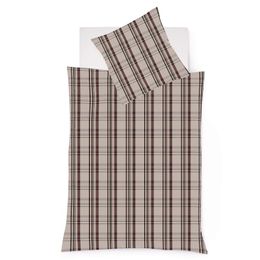 Fleuresse Bettw&auml;sche &raquo;Lech 4310&laquo; 2 Stk. Edelflanell, Baumwolle, in Gr. 135x200, 155x220, 200x200cm grau Flanell, Obermaterial: 100% Baumwolle B/L: 