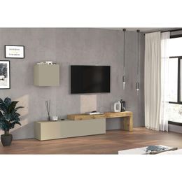 OTTO home TV-Wand &raquo;Chronos TV-Set, Wohnwand &ndash; Elemente frei platzierbar, Made in Italy&laquo; Set, 2-er set, 2 Stk. tlg. B/H/T: 270cmcm x 190cmcm x 40cmcm, 