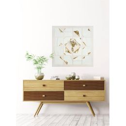 Gilde Bild mit Rahmen &raquo;Bild quadratisch Run mehrfarbig H. 100 cm&laquo; 1 Stk. tlg. bunt Leinwand B/H/T: 100cm x 100cm x 20cm, 1 Stk.