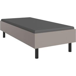 wimex Bett &raquo;Easy, gro&szlig;e Auswahl an Gr&ouml;&szlig;en und Farben, auch in Komforth&ouml;he&laquo; Made in Germany, ohne Kopfteil, ideal unter Dachschr&auml;gen oder Fenster grau 