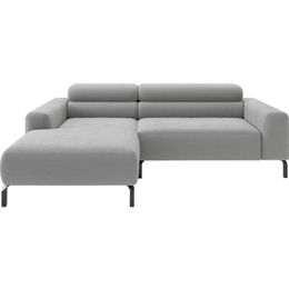 Home Affaire Ecksofa &raquo;Ecksofa, L-Form, incl. Kopfteilverstellung, Breite 223 cm&laquo; wahlweise elektrische Sitztiefenverstellung grau 95% Polyester, 5% 