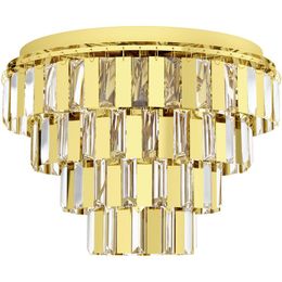 Eglo LED Deckenleuchte &raquo;ERSEKA Deckenlampe - Stahl - E14 - 7X40W - IP20&laquo; E14 1 Stk. Wohzimmerlampe, Esszimmerlampe, Flur, Schlafzimmer, H53,5 x &Oslash;48,5 