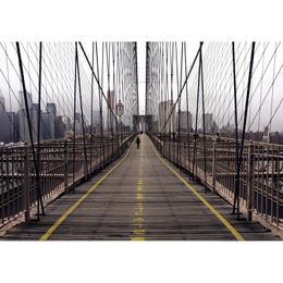papermoon Fototapete &raquo;Brookly Bridge&laquo; glatt bunt Vlies B/L: 1,5m x 1,11m, Bahnen: 7 Stk.