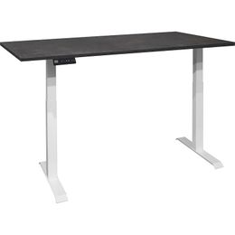 M&auml;usbacher Schreibtisch &raquo;Big System Office&laquo; Breite 120 cm, elektrisch h&ouml;henverstellbar schwarz-wei&szlig; B/H/T: 120cm