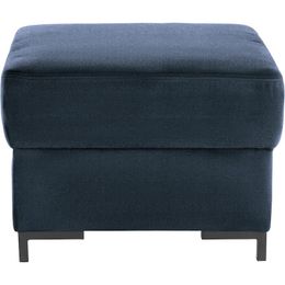DOMO collection Hocker &raquo;Ledas B/T 62/62cm&laquo; in vielen Farben erh&auml;ltlich blau B/H/T: 62cm x 42cm x 62cm, Struktur fein
